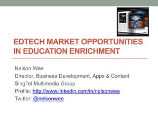Edtech market opportunities in Education Enrichment | PDF