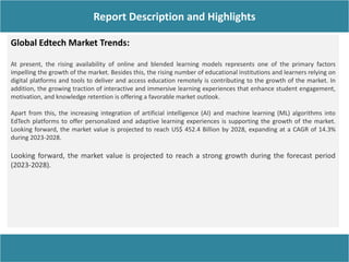 Edtech Market PPT: Growth, Outlook, Demand, Keyplayer Analysis and ...
