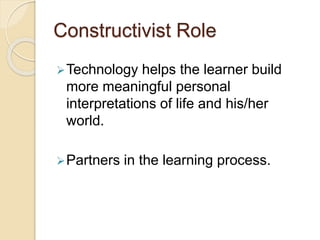 The Roles of Educational Technology in Learning. | PPT