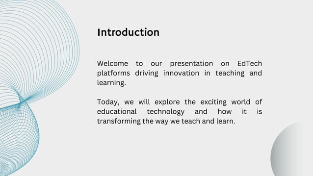 EdTech platforms Driving Innovation in Teaching and Learning | PPT