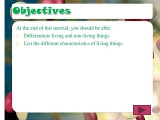 Power Point on Living and Non-Living Things in our environment | PPTX