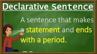 Four Types of Sentences | PPT