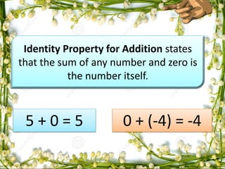 PROPERTIES OF THE OPERATIONS ON INTEGERS | PPTX