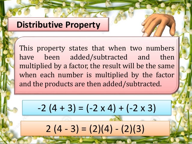 PROPERTIES OF THE OPERATIONS ON INTEGERS