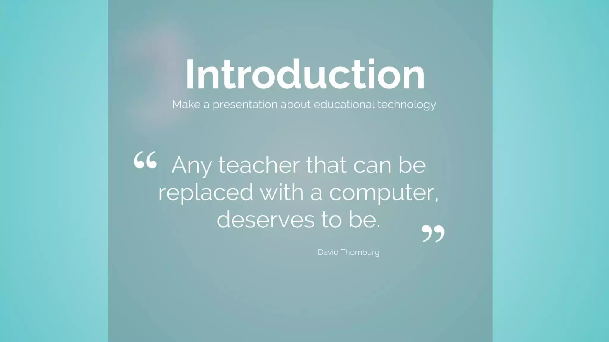 Educational Technology Presentation Template | PDF | Educational Video ...