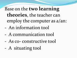 Chapter 11: THE COMPUTERS CAPABILITIES | PPT