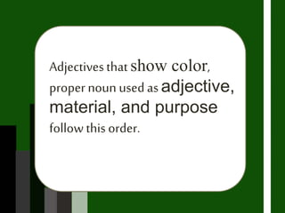 Adjectives | PPT