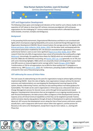 Unitary Developmental Theory Elaborated for all human systems | PDF