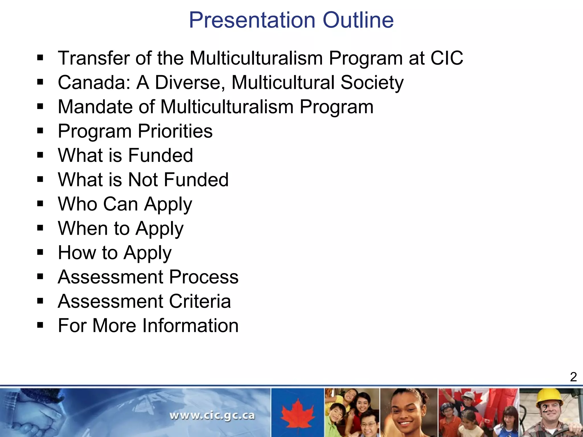 Ed The Multiculturalism Program En B1 | PPT