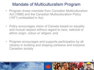 Ed The Multiculturalism Program En B1 | PPT