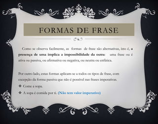 Ed tipos de frase e formas de frase | PPT