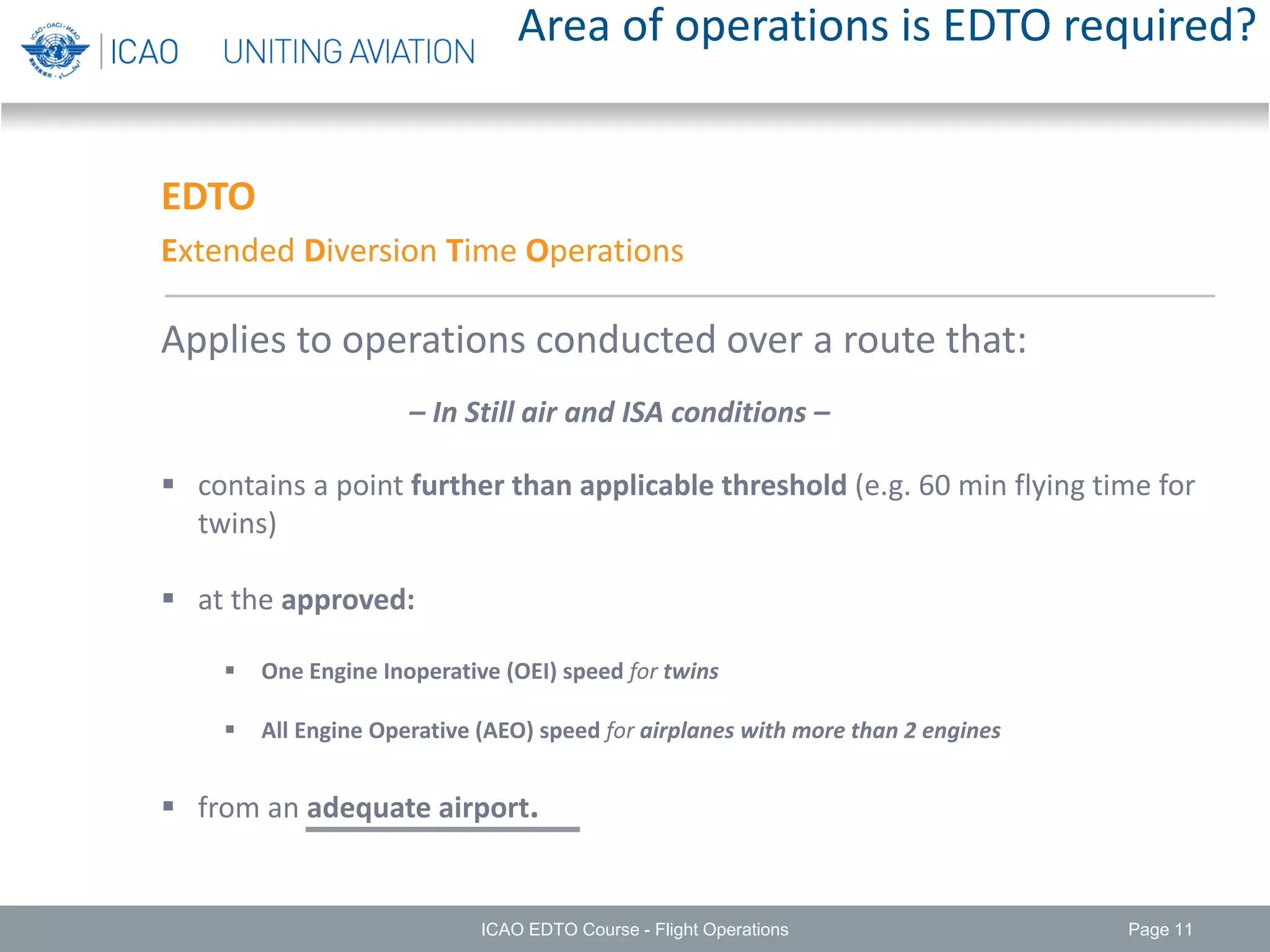 Edto module 6 –flight operations considerations | PDF