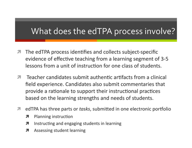 EdTPA Online Module 1. General Information | PDF
