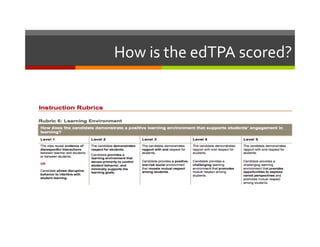 EdTPA Online Module 1. General Information | PDF