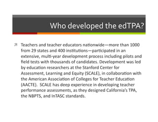 EdTPA Online Module 1. General Information | PDF