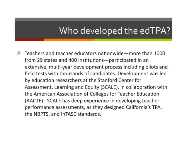 EdTPA Online Module 1. General Information | PDF
