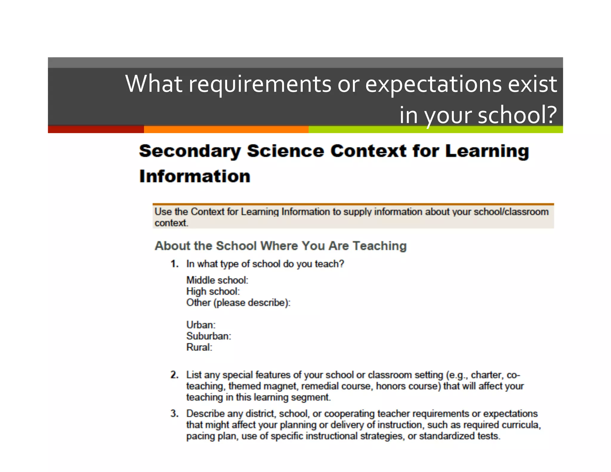 edTPA Online Module 4. Context for Learning | PDF