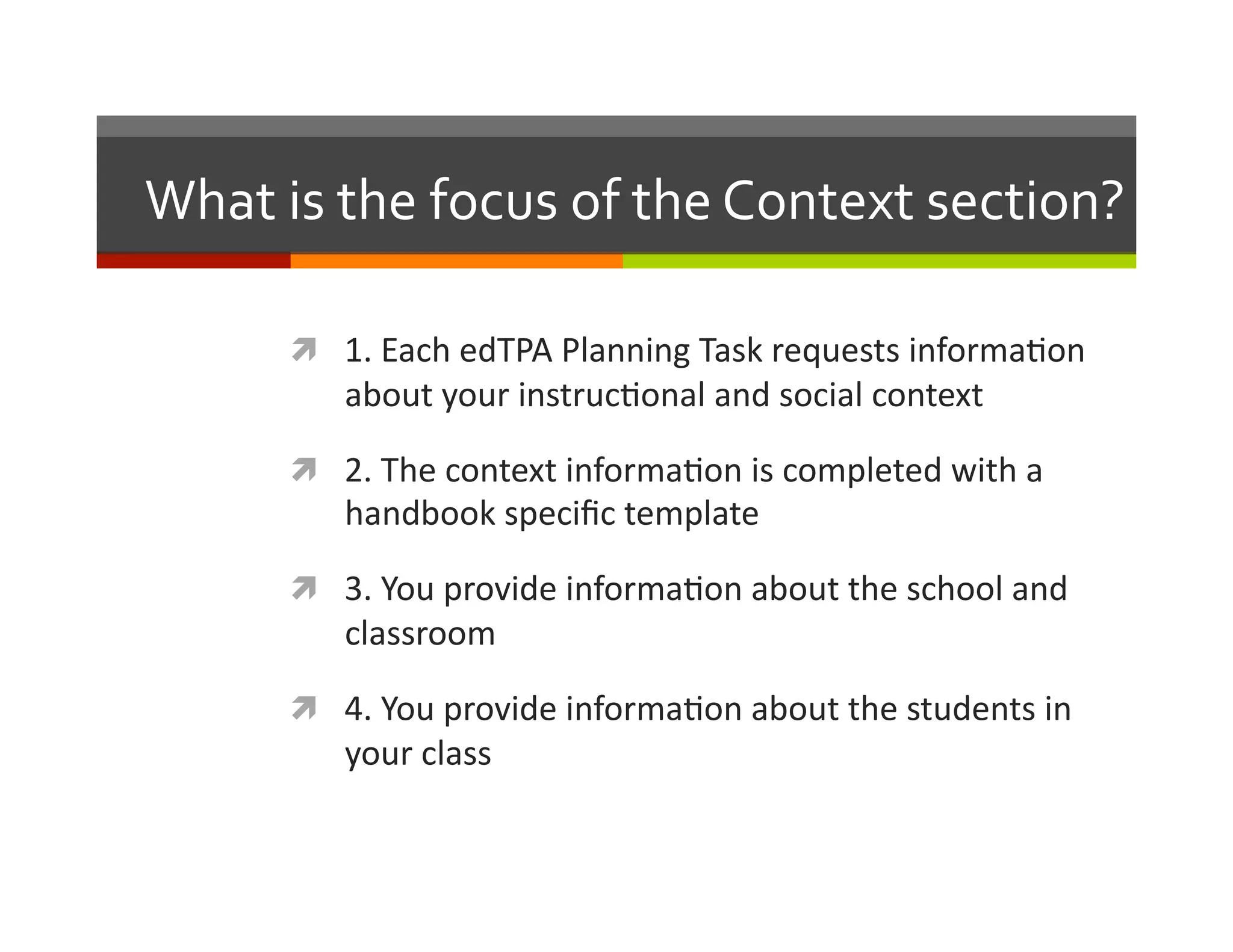 edTPA Online Module 4. Context for Learning | PPT