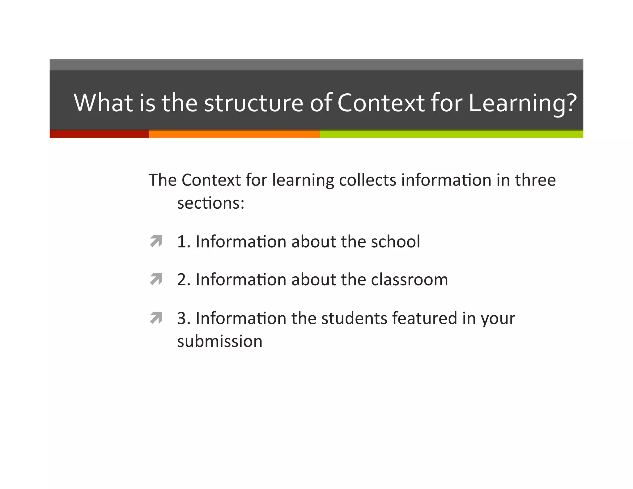 edTPA Online Module 4. Context for Learning | PPT