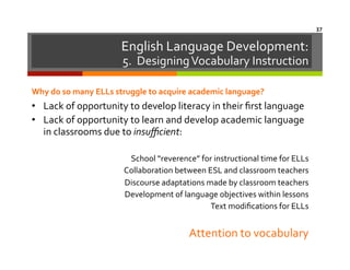 Adaptations For English Language Learners