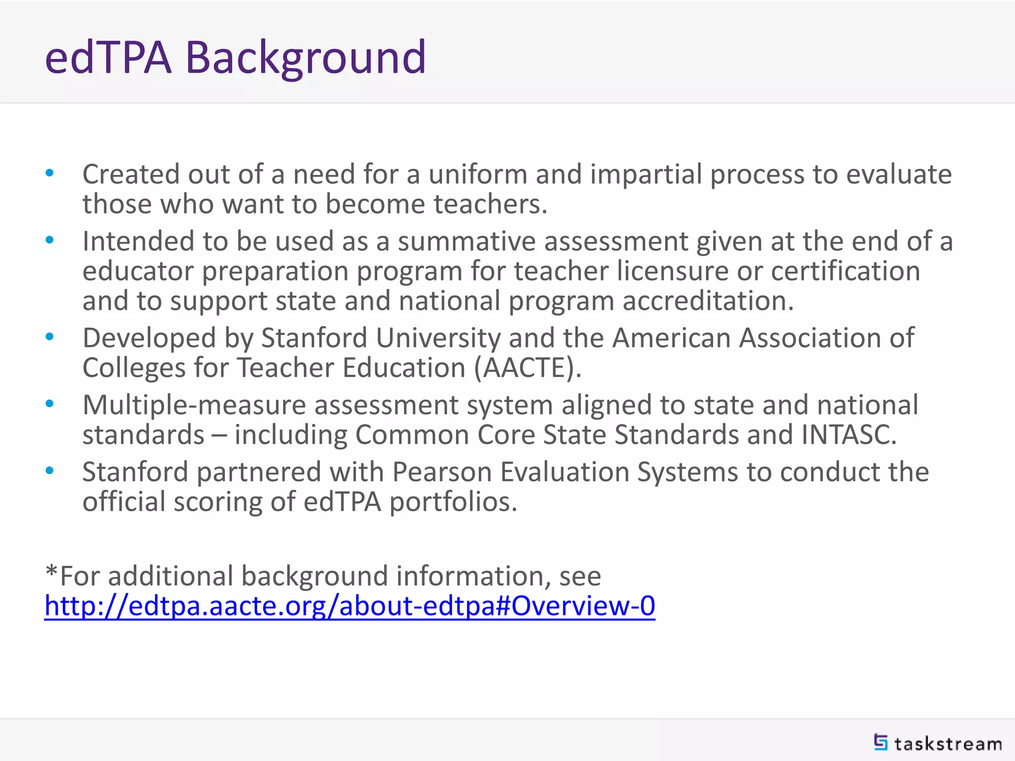 edTPA professional development | PPTX