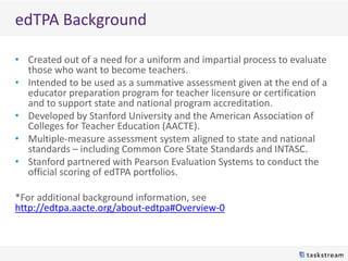 edTPA professional development | PPTX