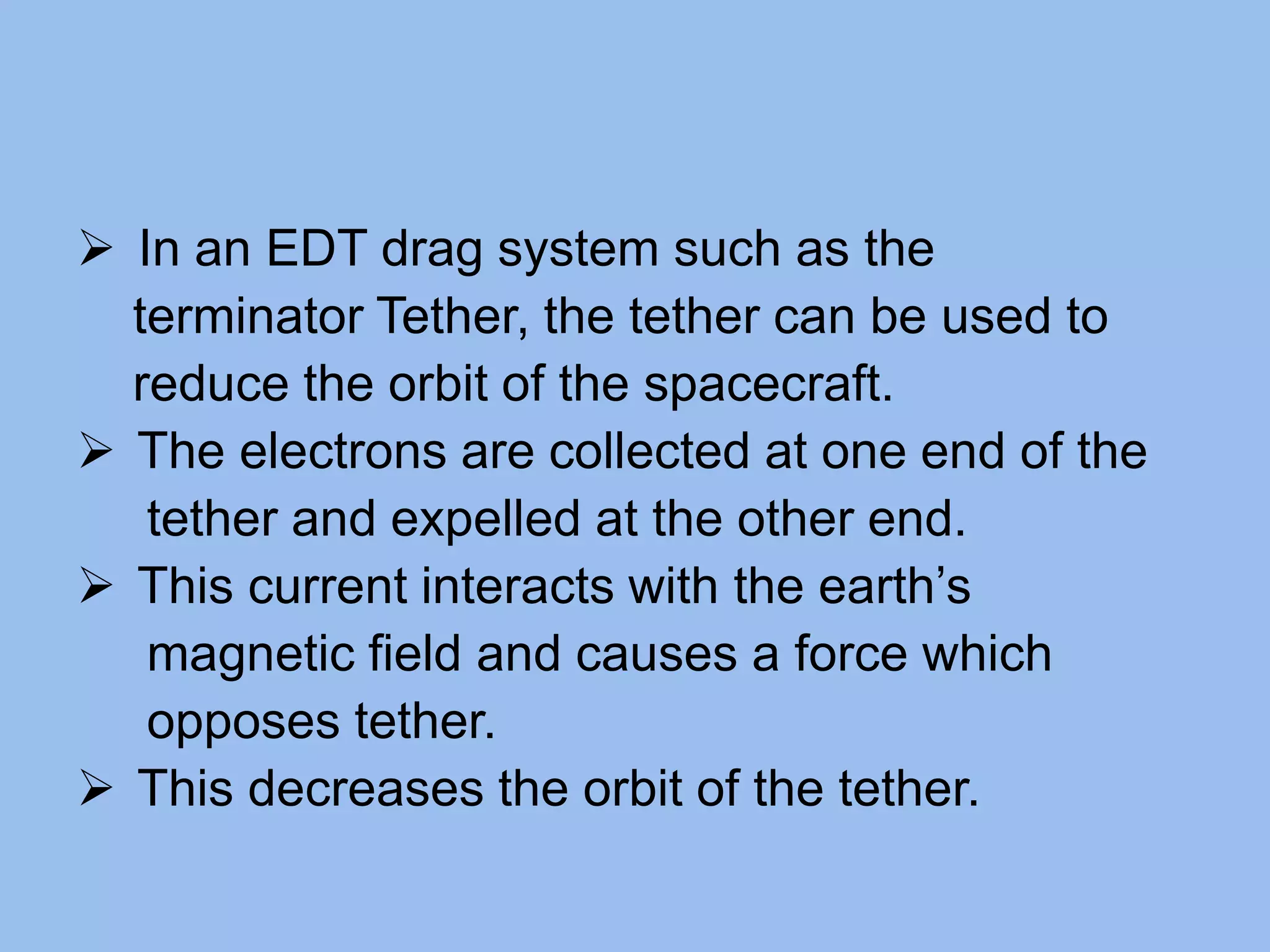 ELECTRODYNAMIC TETHER | PPTX