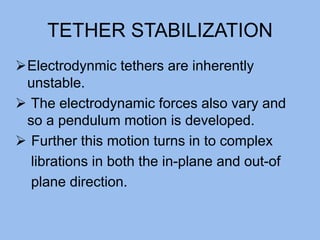 ELECTRODYNAMIC TETHER | PPTX