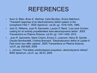 ELECTRODYNAMIC TETHER | PPTX
