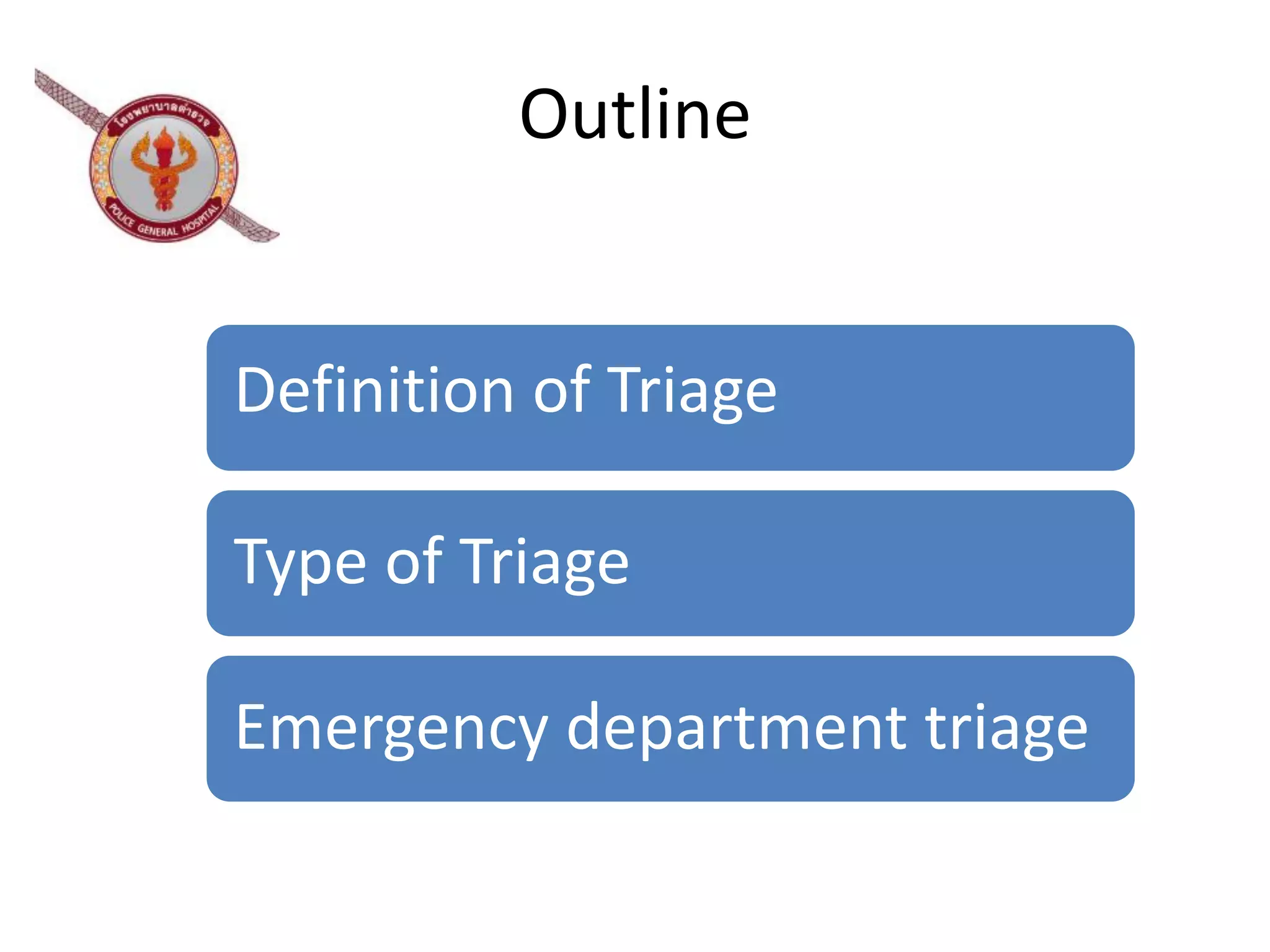 Emergency department triage | PDF