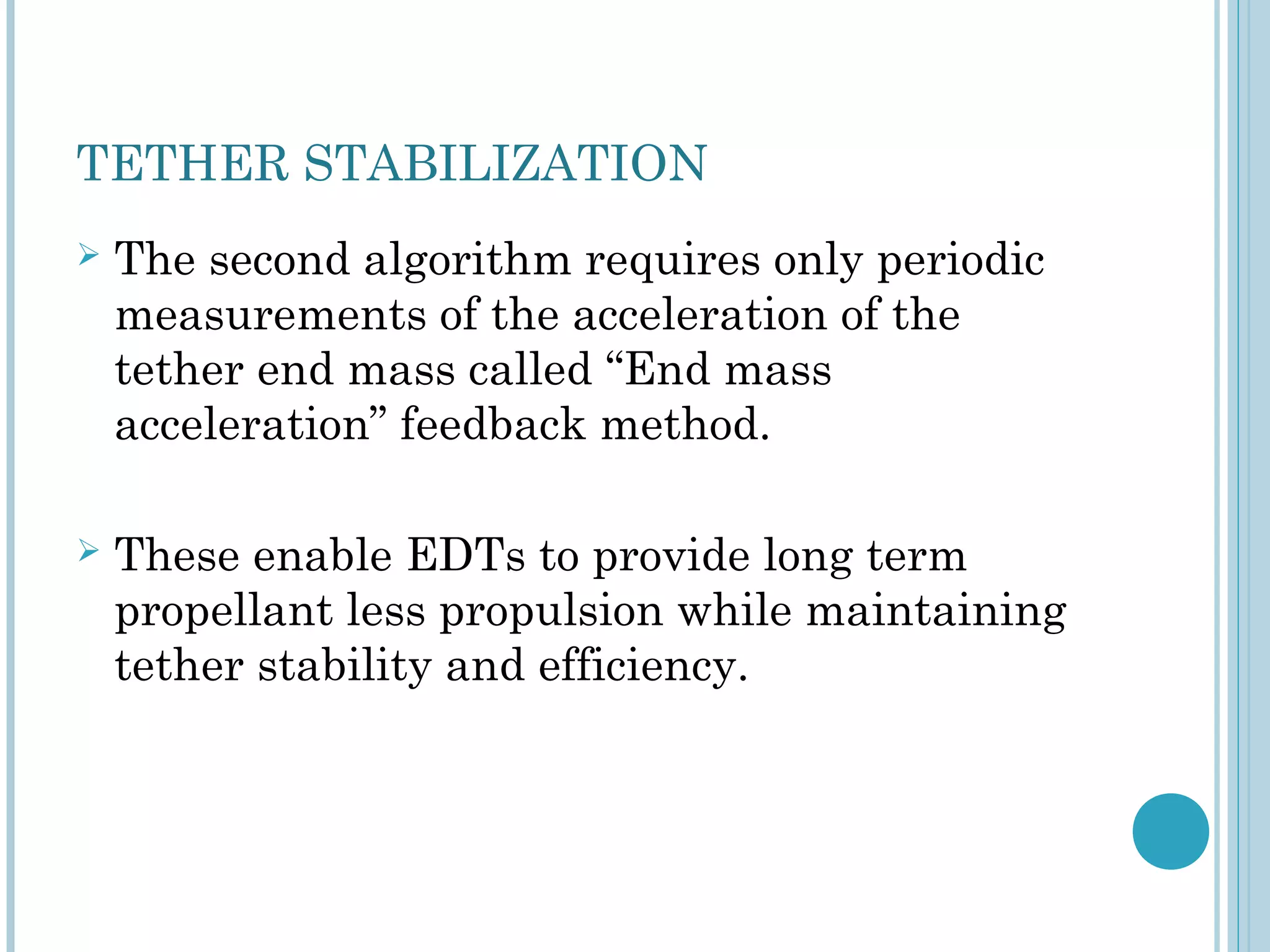 ELECTRODYNAMIC TETHER | PPT