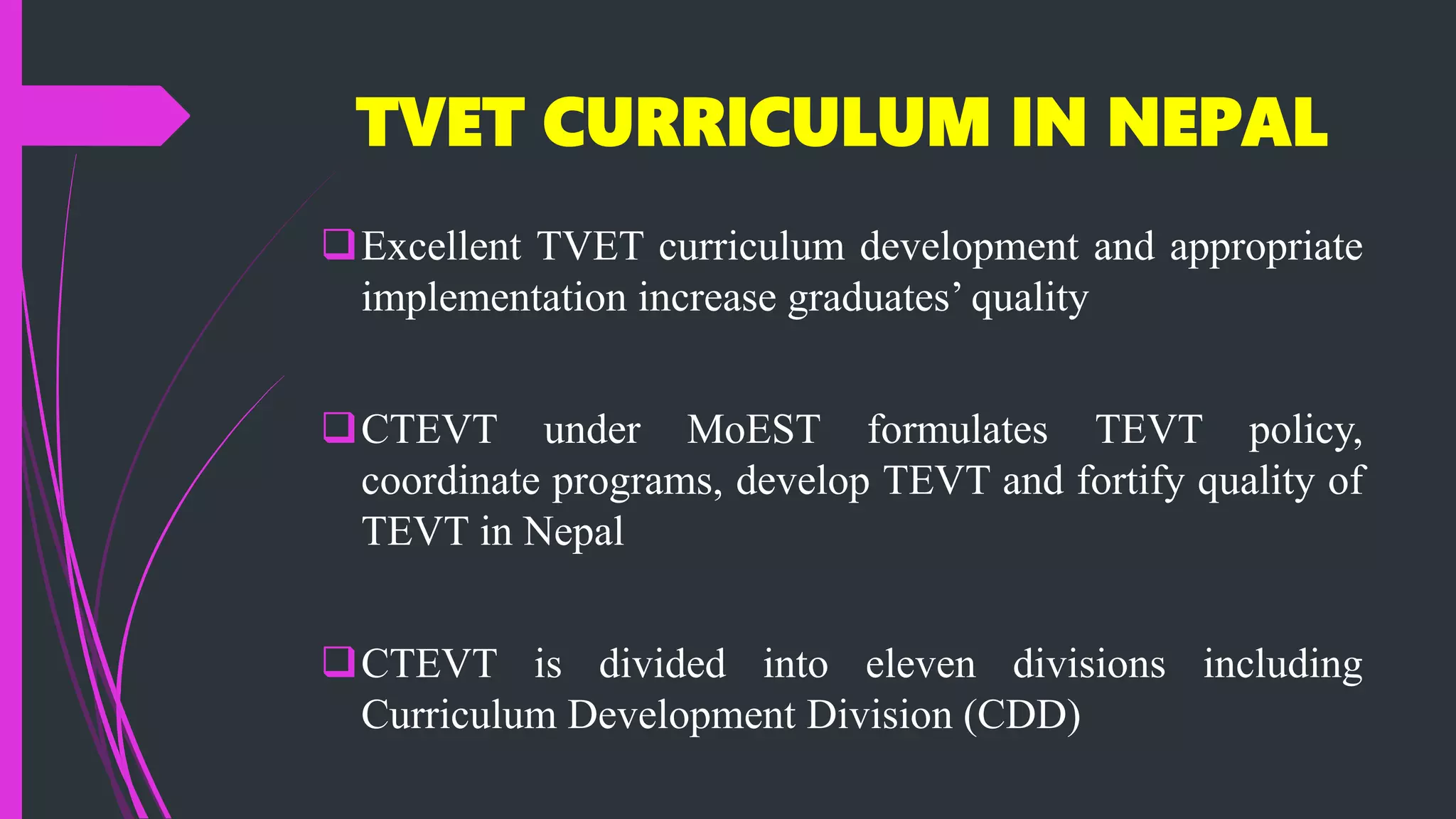 TVET Curriculum: Development and Implementation of Curriculum in Nepal ...