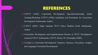 TVET Curriculum: Development and Implementation of Curriculum in Nepal ...