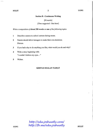 trial mrsm spm 2012 english | PDF