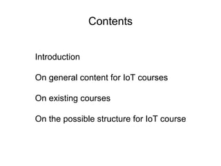 On Internet of Things education | PPT | Internet of Things | Internet