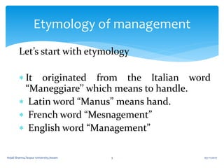 Edu. Management and Administration | PPTX