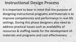 Instructional Design process and Learner related sequence | PPT