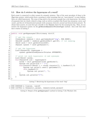 Edu.mit.jwi 2.2.3 manual | PDF