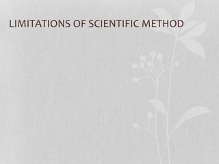 Scientific method philosophy ppt presentation | PPTX