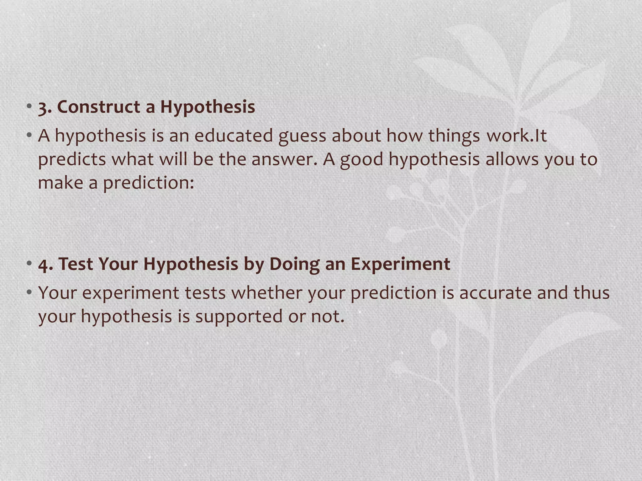 Scientific method ppt presentation | PPTX