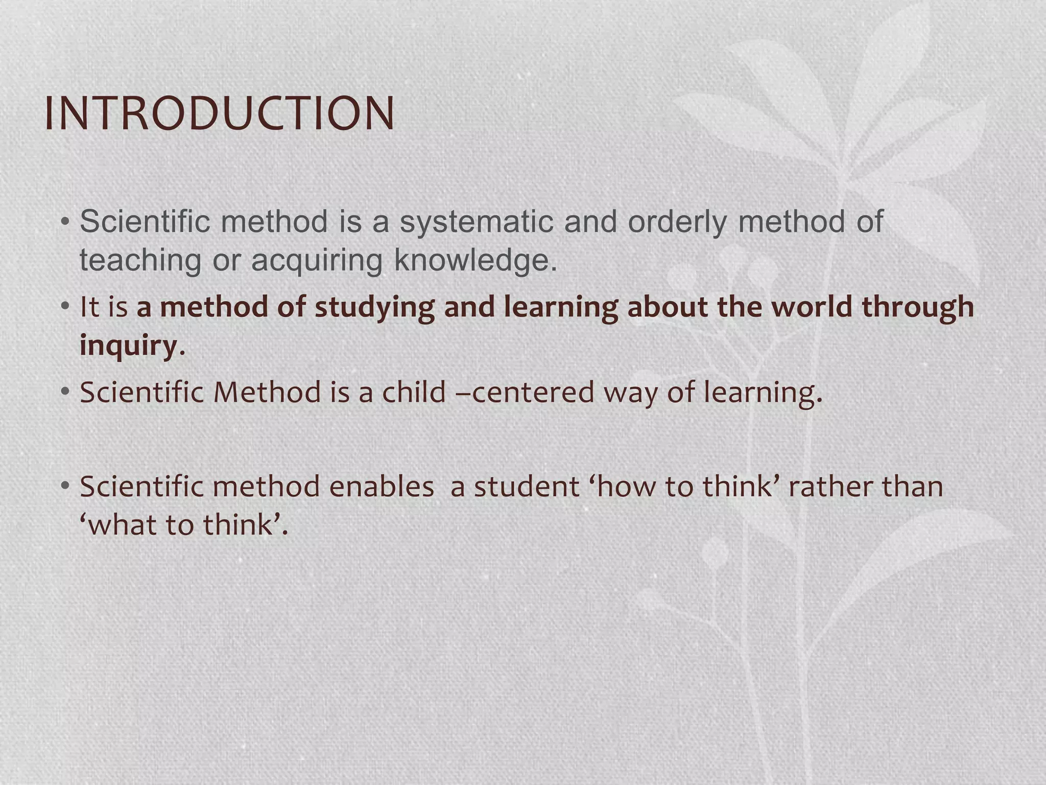 Scientific method ppt presentation | PPT