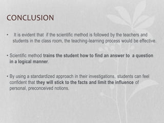 Scientific method ppt presentation | PPT