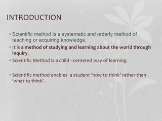 Scientific method ppt presentation | PPT