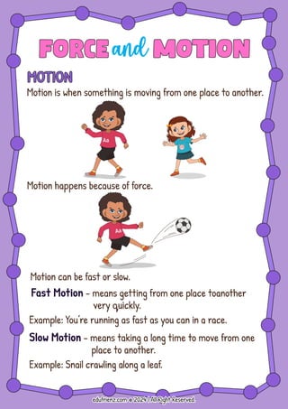 Learn about Force and Motion – Digital Printable | PDF