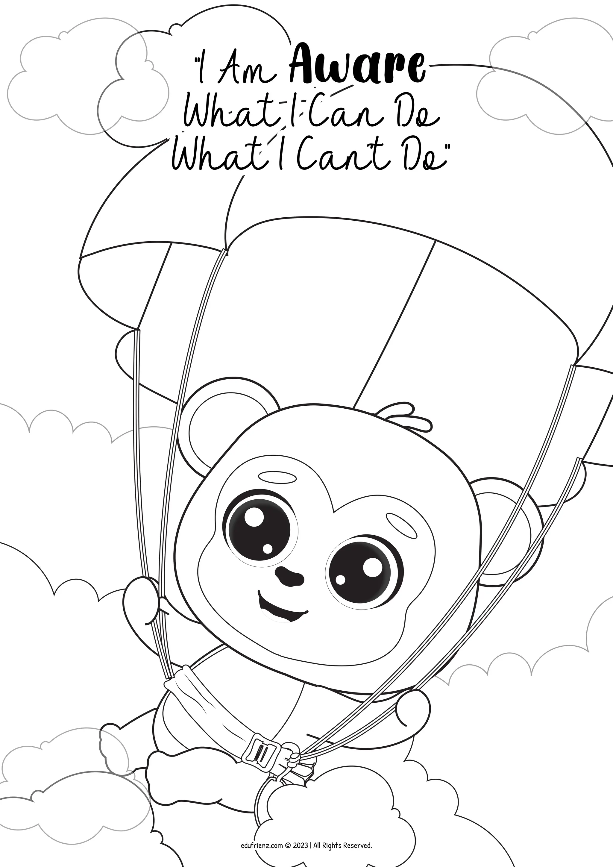 SEL Colouring Self Awareness – Affirmation Wall Art | PDF