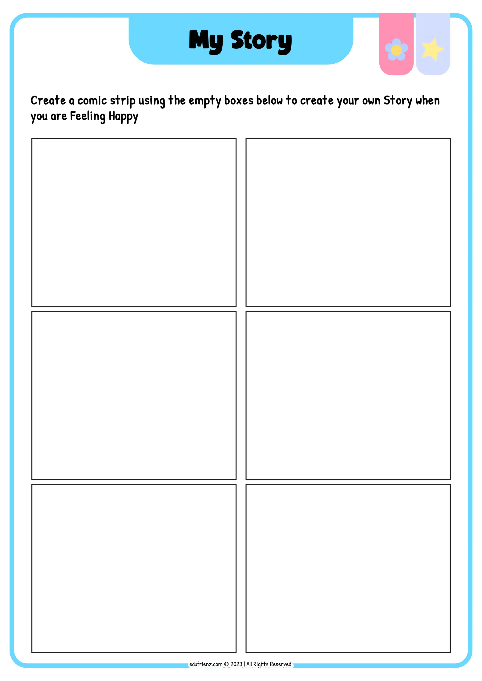 Draw My Feelings - Digital Printable for Children | PDF