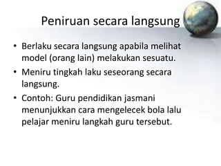 Edu 3033- Pembelajaran Peniruan Albert Bandura | PPTX