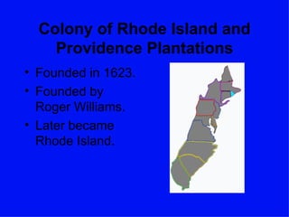 The 13 Original Colonies | PPT
