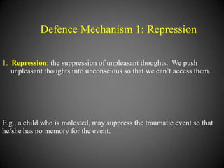 The Psychodynamic Approach | PPTX