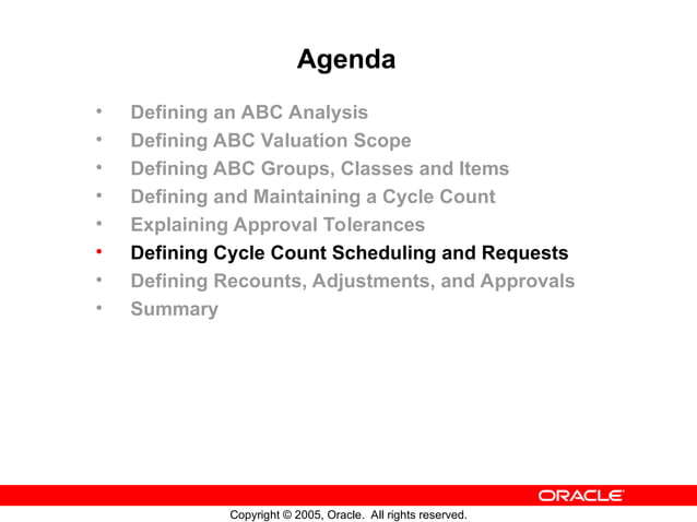 Inventory Accuracy Fundamentals Oracle eBS 11i | PPT | Technology & Computing